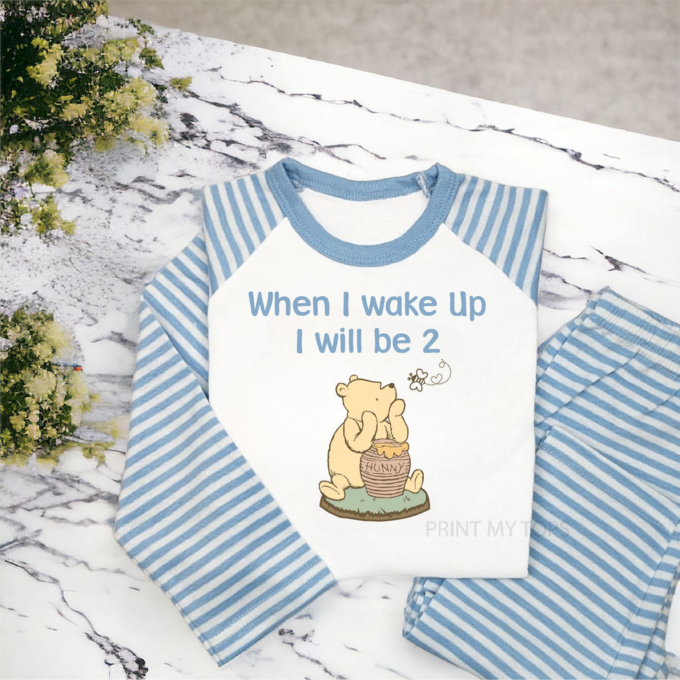 Personalised Birthday Eve Pyjamas Winnie the Pooh When I wake up ...