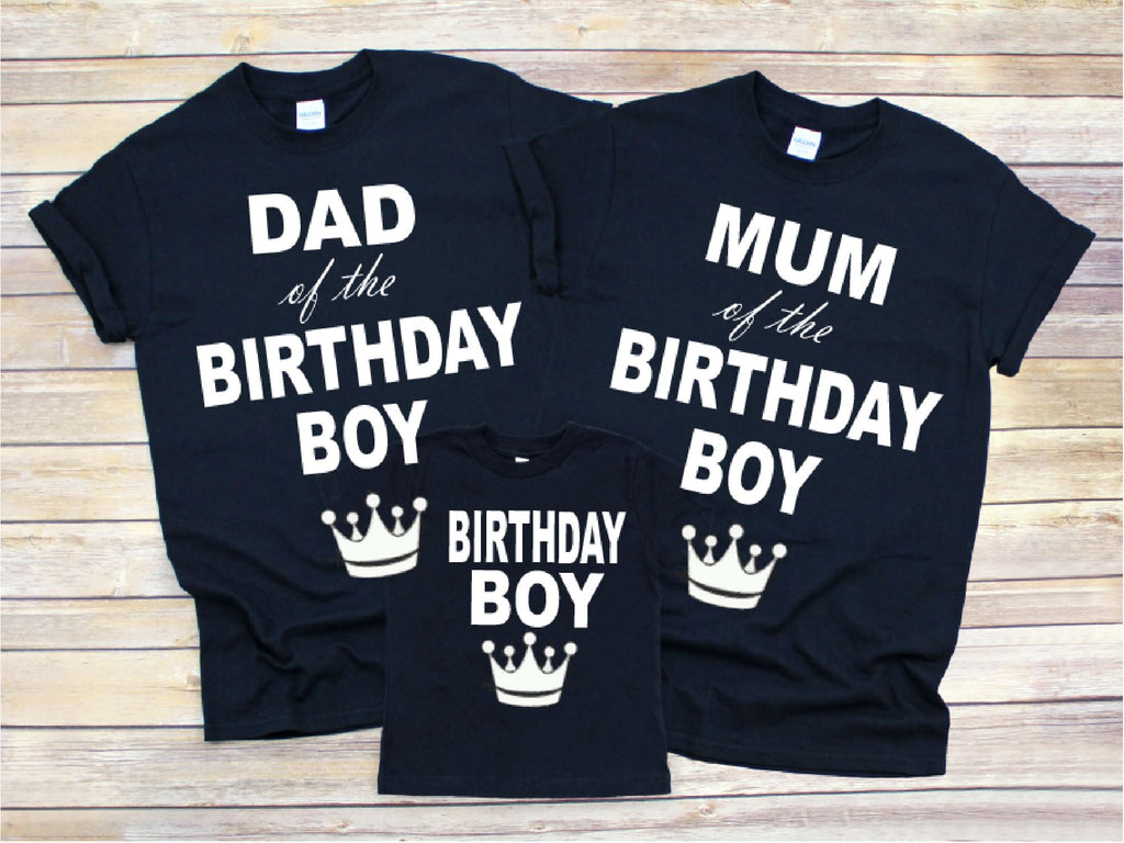 Matching Family Birthday Boy T-Shirts | Print My Tops