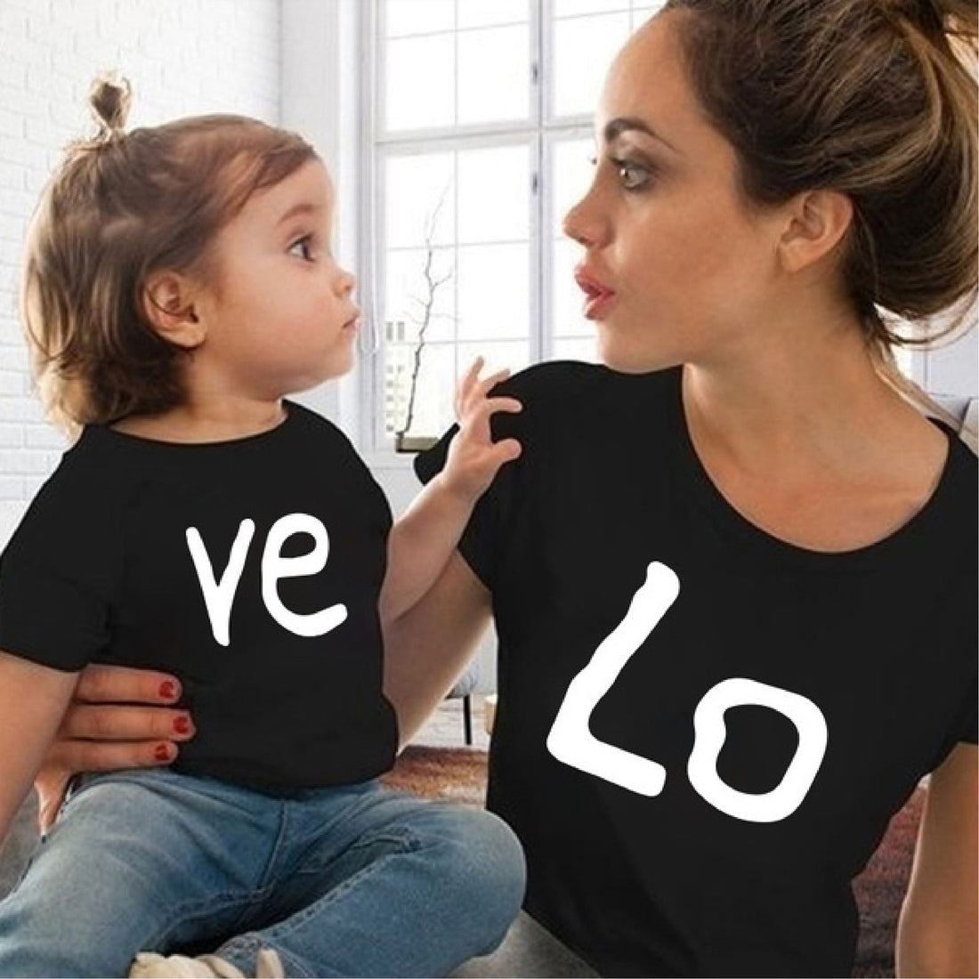 Mummy & Child Matching LOVE T-Shirts | Mother Child Twinning – Print My ...